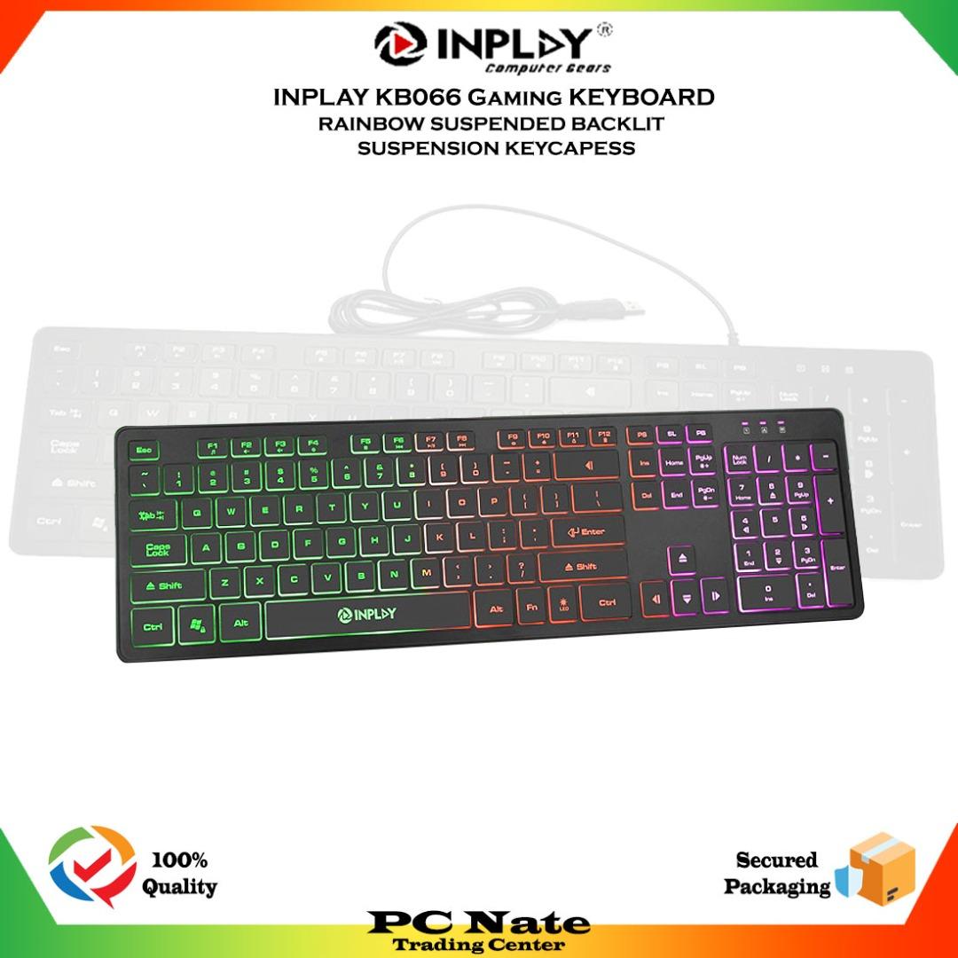 INPLAY KB066 SMOOTH TOUCH KEYBOARD FOR DESKTOP PC / LAPTOP, Computers ...