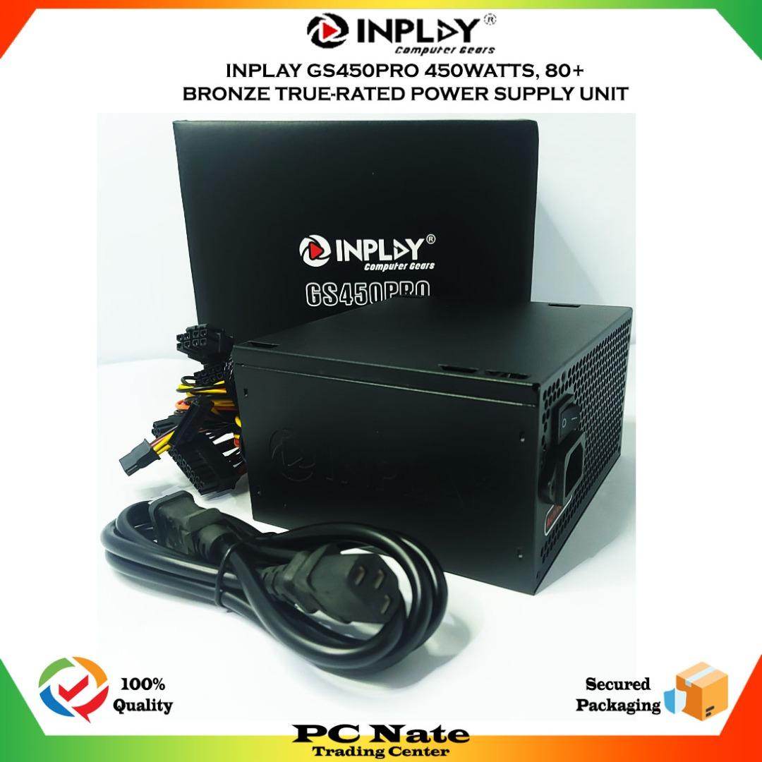 INPLAY PSU GS450Pro (450W) 80Plus Bronze Trust Worthy and Efficient ...