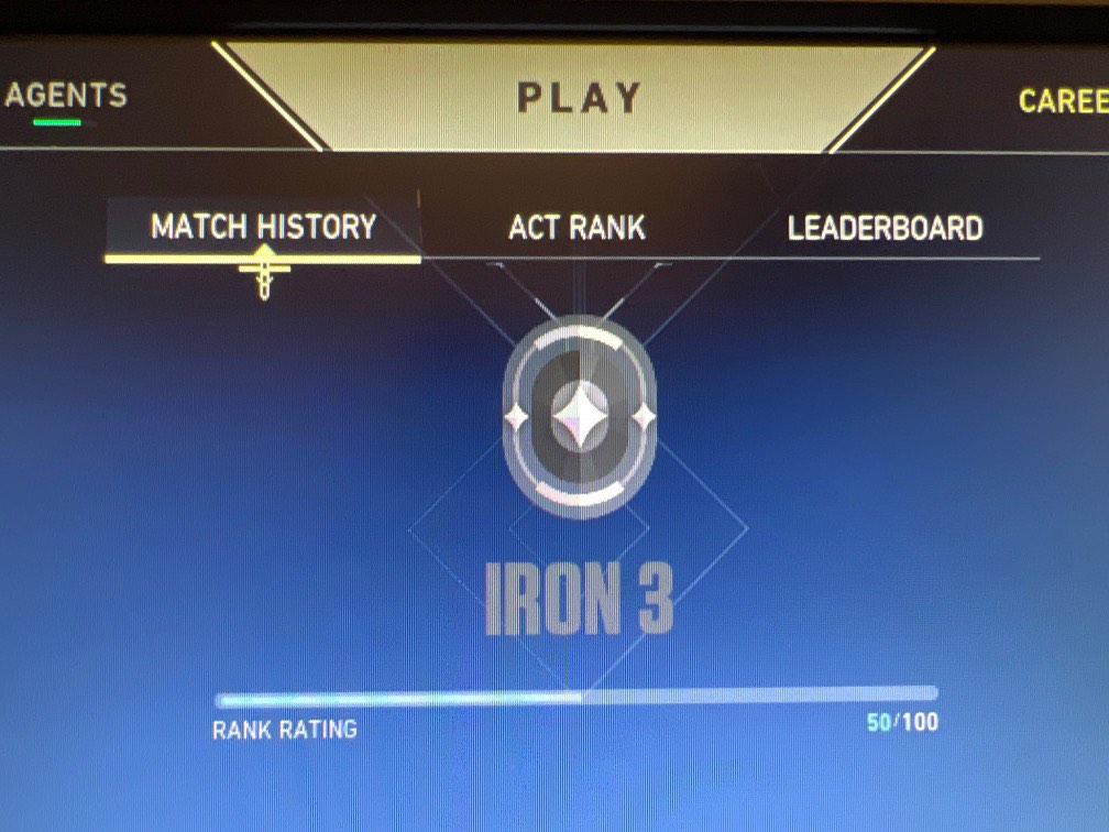 Iron 3 Ranked 13/19 Agents Unlocked Pistol Skins Valorant Smurf Account ...