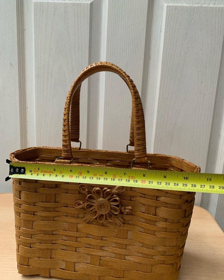 Japan Rattan Basket/ Rattan bag, Women's Fashion, Bags & Wallets, Beach ...