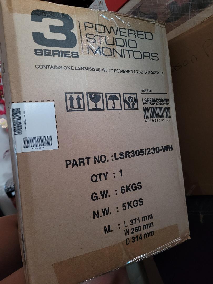 JBL LRS305/230-WG 5" powered studio monitor, TV & Home Appliances, TV ...
