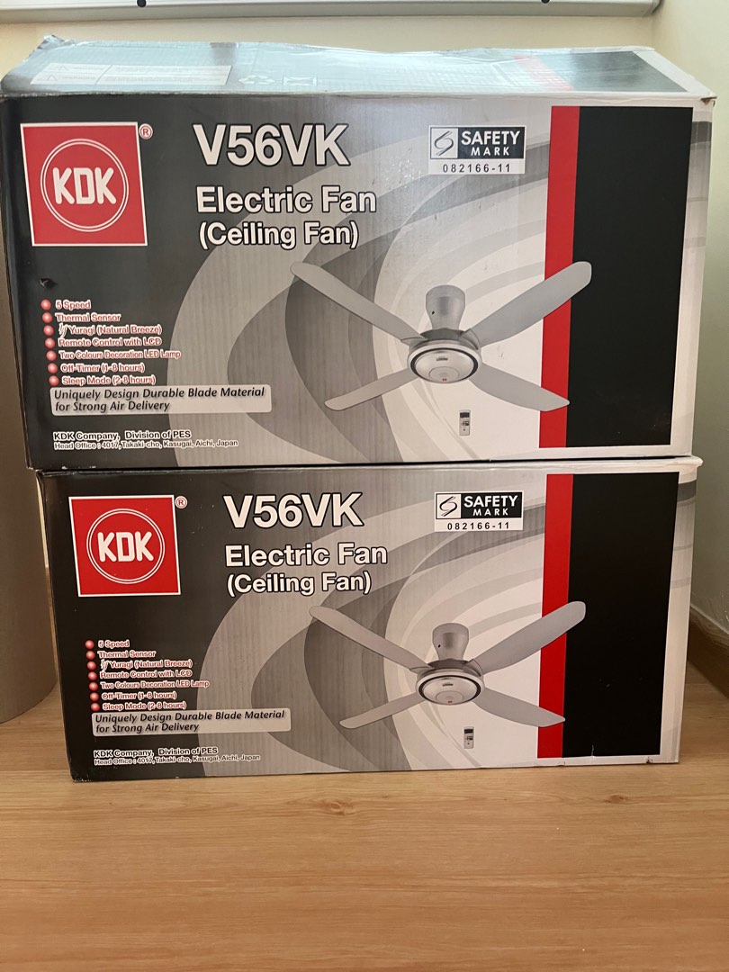 KDK Ceiling Fan V56VK , Furniture & Home Living, Lighting & Fans, Fans ...