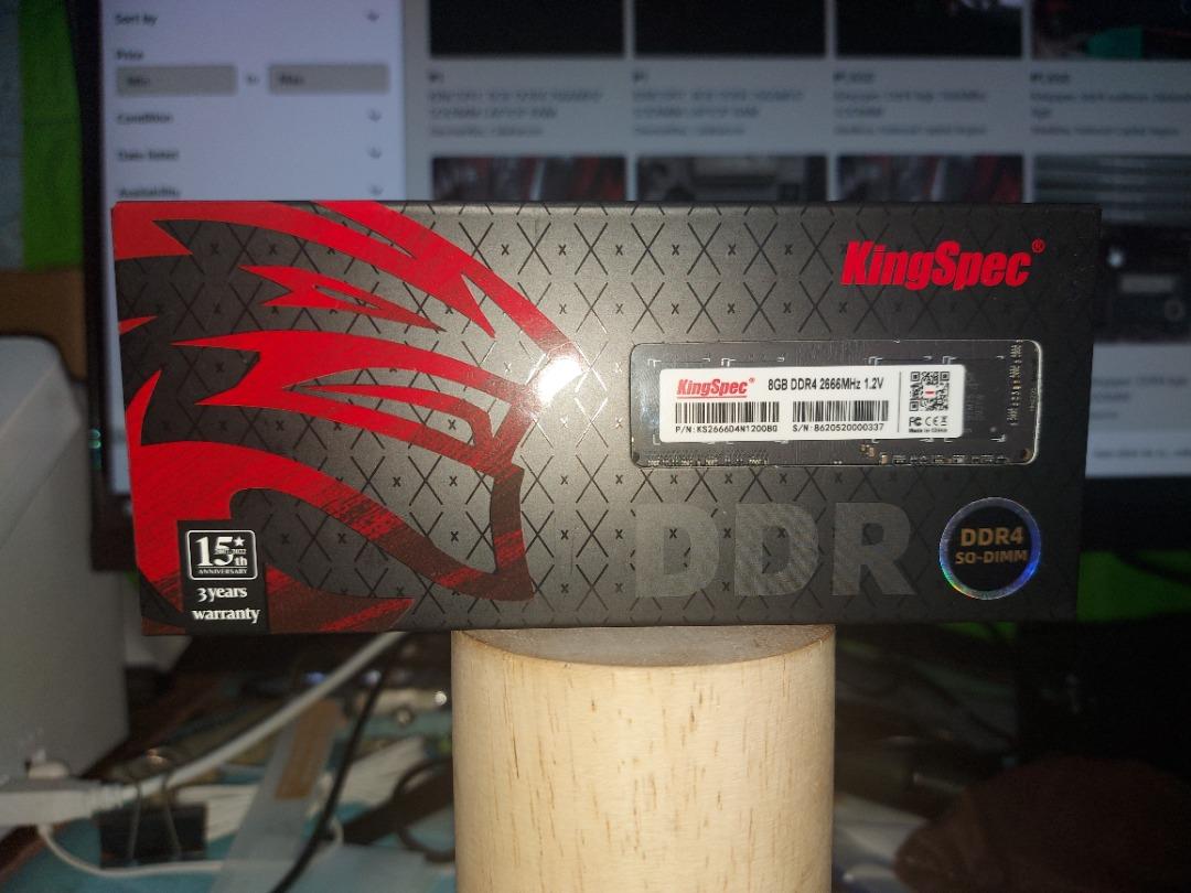 Kingspec Ddr4 Sodimm 2666mhz 8gb Memory Ram For Laptopnotebook Computers And Tech Parts 