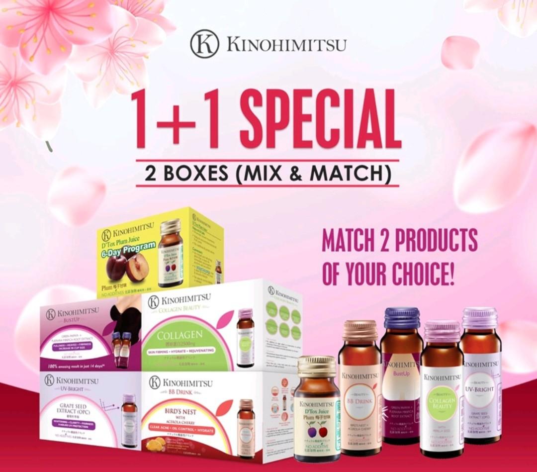 KINOHIMITSU COLLAGEN DRINK! 1 FOR 1 !, Health & Nutrition, Health ...