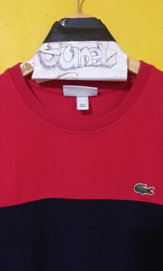 Lacoste round neck tri color, Men's Fashion, Tops & Sets, Tshirts ...
