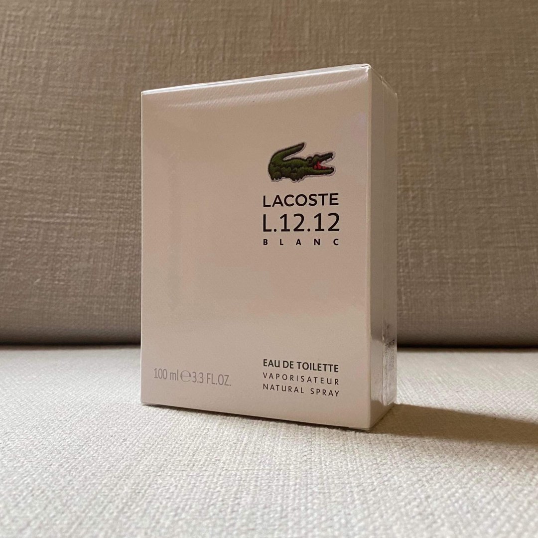 Lacoste White L.12.12 EDT 100ML for Men ORIGINAL ONHAND, Beauty ...