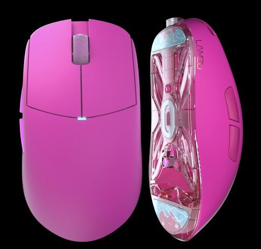 Lamzu Atlantis Wireless Gaming Mouse - White/Green/Pink, Computers ...