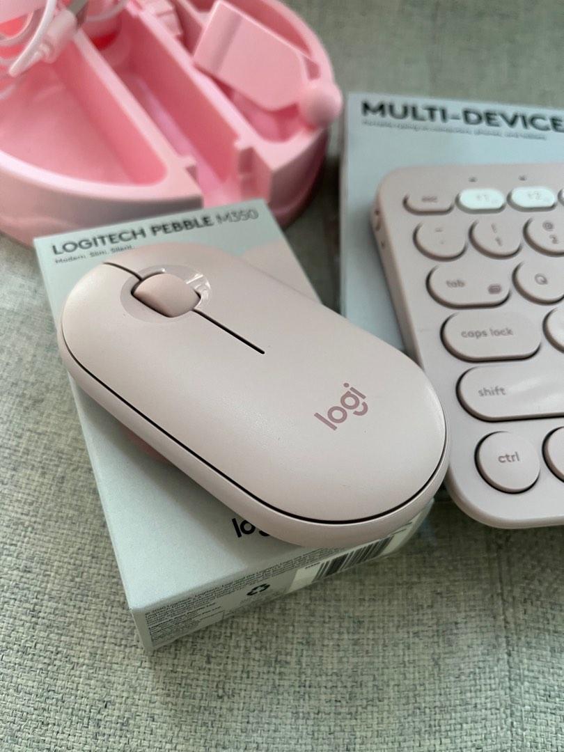 Logitech K380 multi-device bluetooth keyboard and Logitech M350 pebble ...