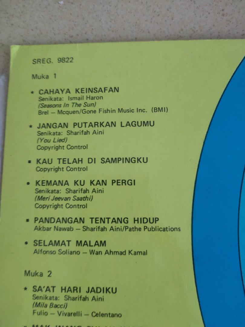 lp sharifah aini, Hobbies & Toys, Music & Media, CDs & DVDs on Carousell