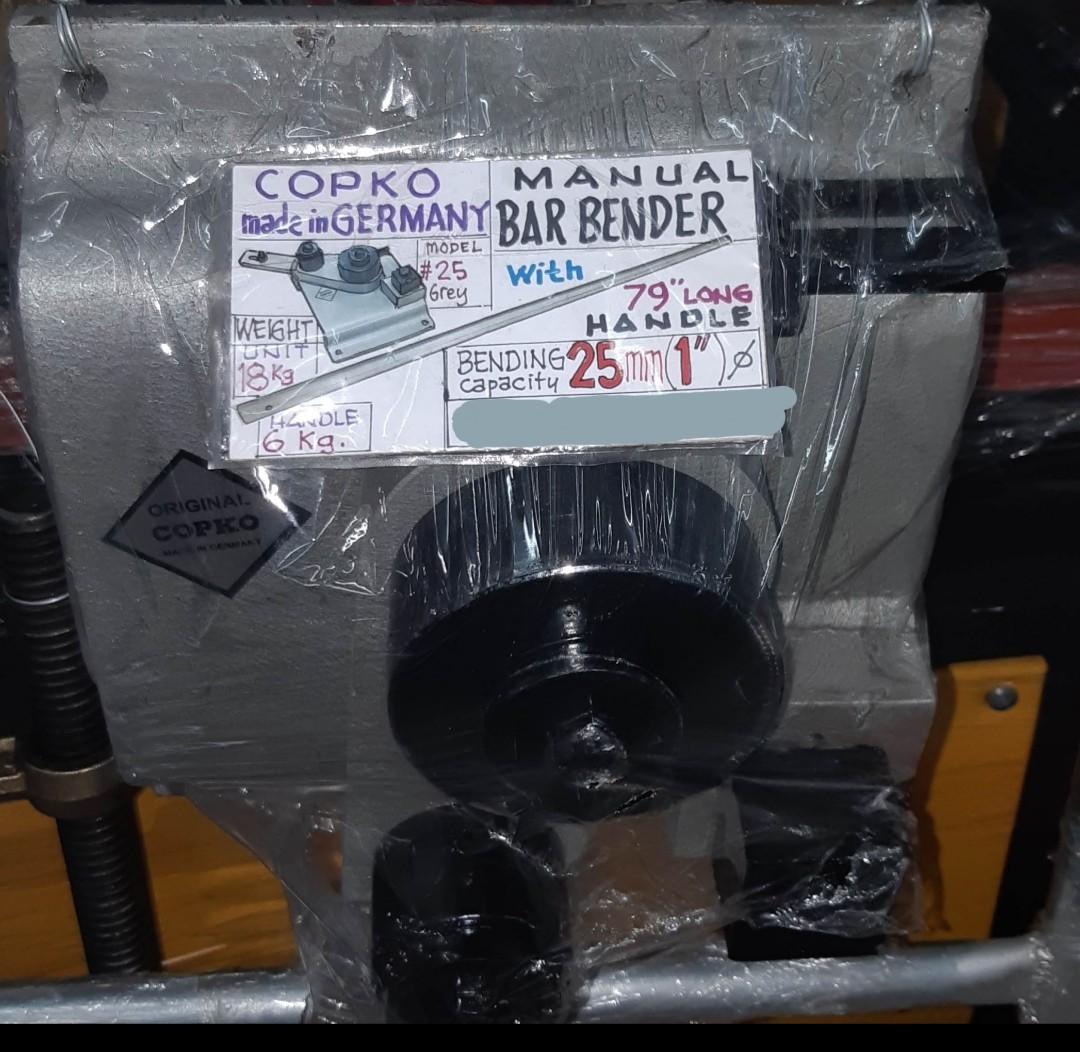 MANUAL STEEL BAR REBAR RE IRON SOLID ROD RODS BENDER BENDERS COPKO ...