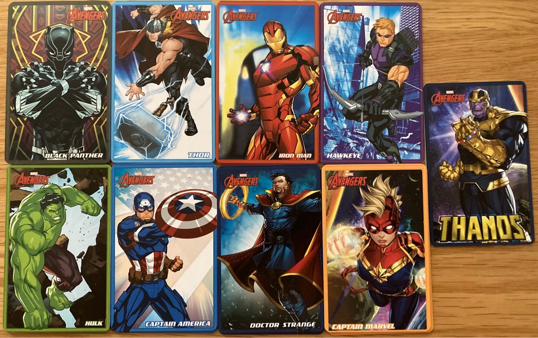 Marvels Avengers Card, Hobbies & Toys, Toys & Games on Carousell