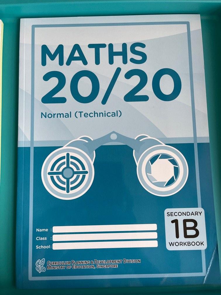 Maths 20/20 Normal (Technical) Secondary 1B Workbook, Hobbies & Toys, Books & Magazines ...