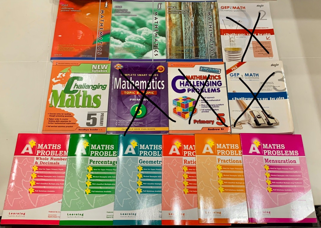 Maths P5 & P6 PSLE Mathematics Assessment books, Hobbies & Toys, Books ...