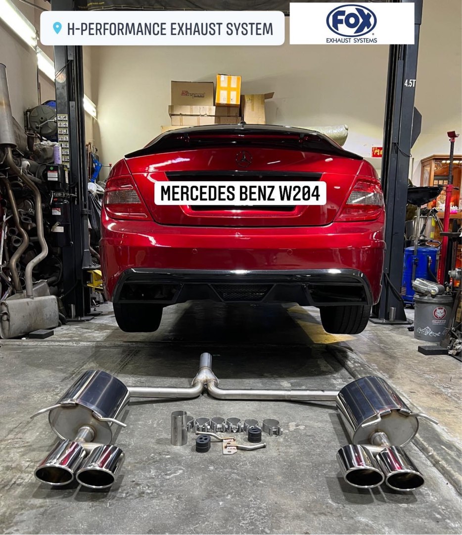 Mercedes Benz C-Class W204 ( Upgrade Fox Exhaust System ), Car ...