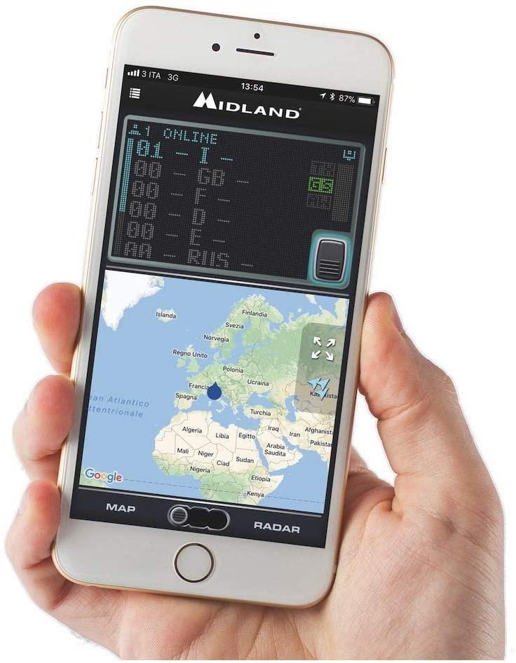 Midland Dual Mike Digital Bluetooth CB Microphone Pre-Amplified with 4 ...