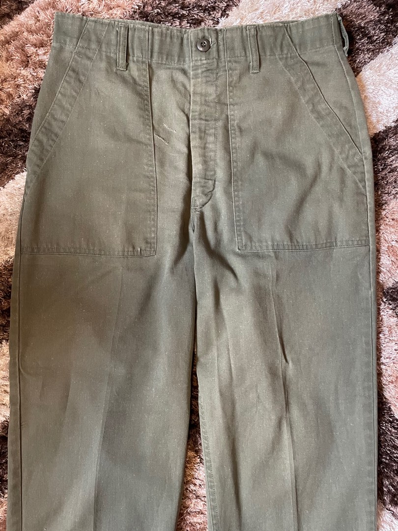 Vintage Military Baker Pants, Men's Fashion, Bottoms, Trousers on Carousell