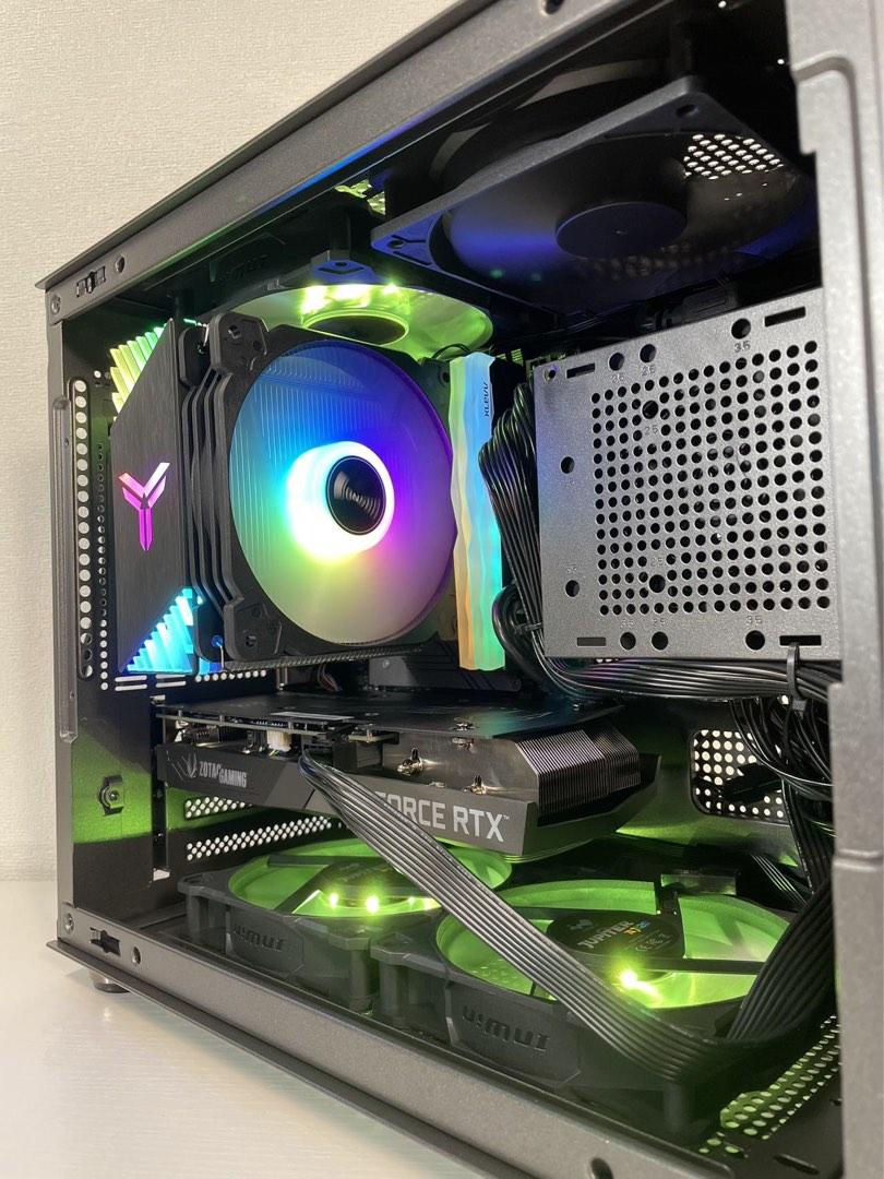 Mini ITX Gaming Desktop Promotion Gaming Desktop Ryzen 5 5500 with RTX ...