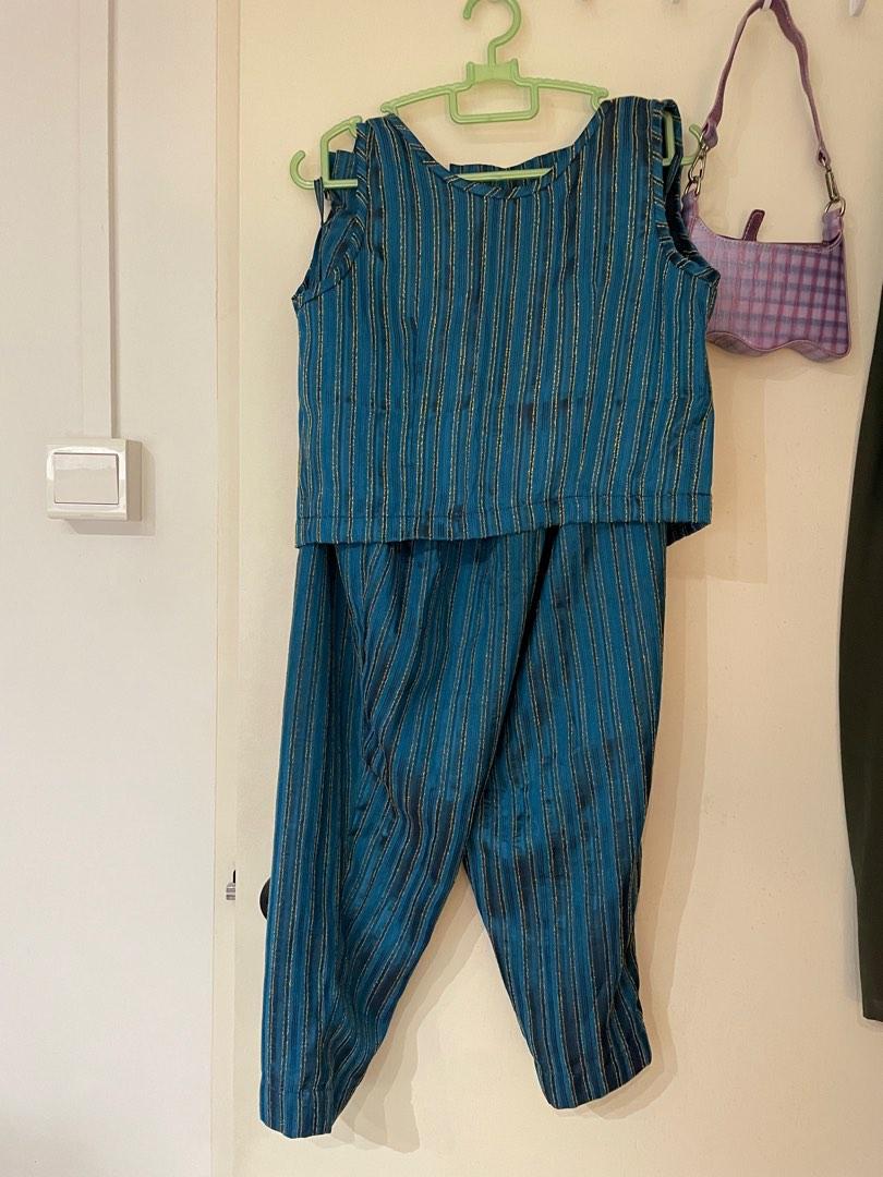 Moniq studio stripedThai brocade set, Women's Fashion, Dresses & Sets ...