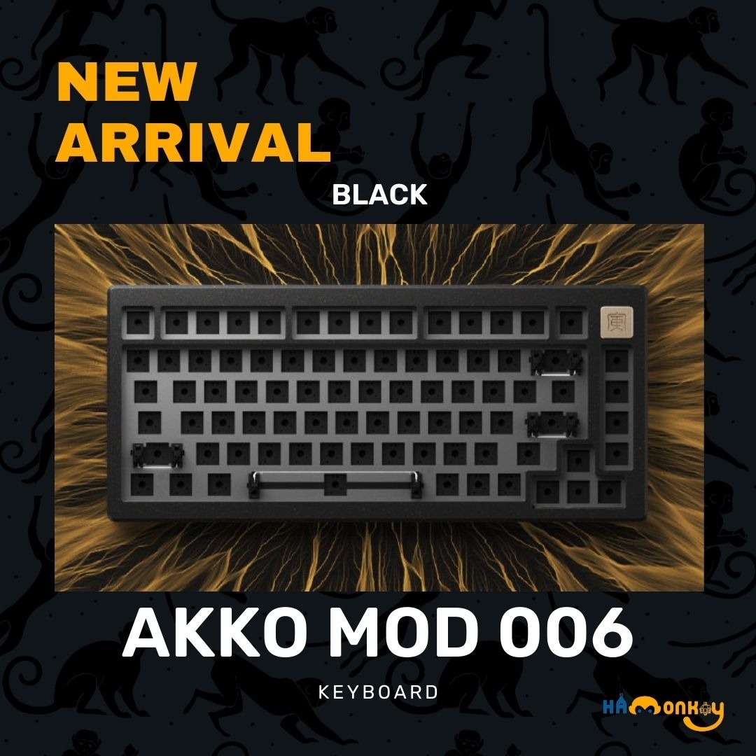 NEW AKKO Mod006 Black Gasket Mount Barebones Mechanical Keyboard Kit ...