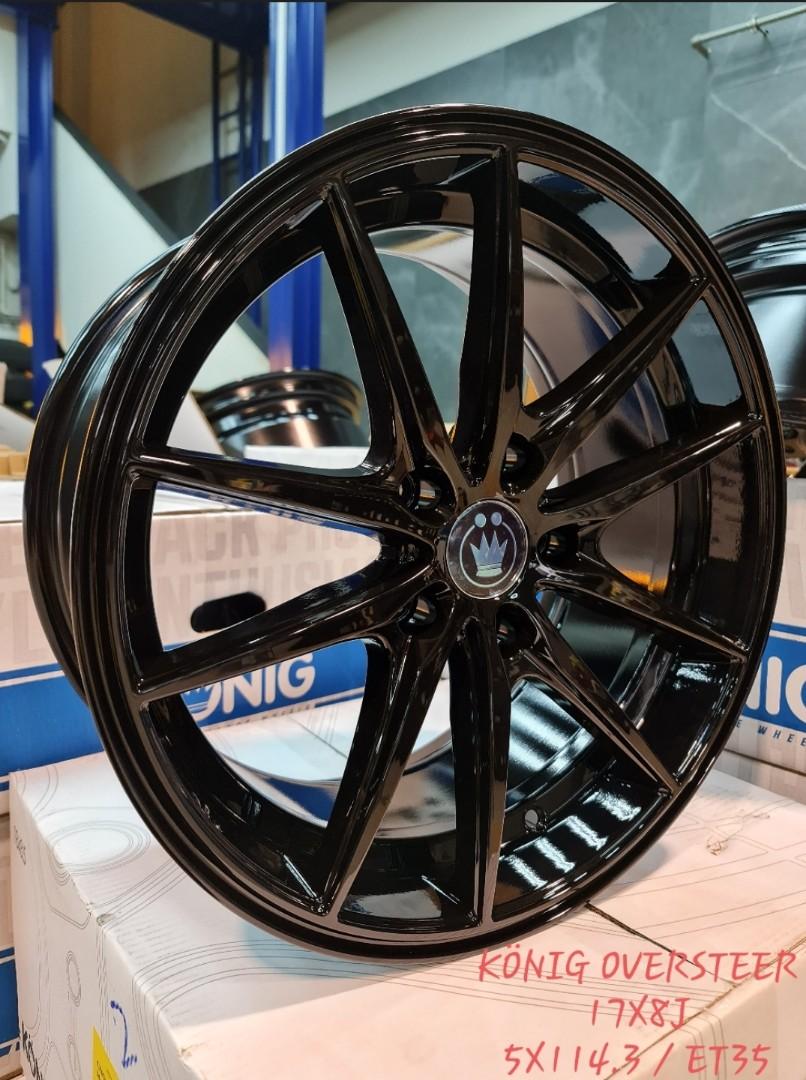 New rims (Konig oversteer ), Car Accessories, Tyres & Rims on Carousell