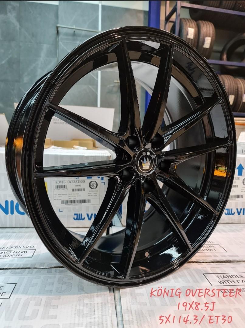 New rims (Konig oversteer ), Car Accessories, Tyres & Rims on Carousell