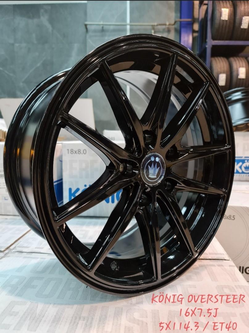 New rims (Konig oversteer ), Car Accessories, Tyres & Rims on Carousell