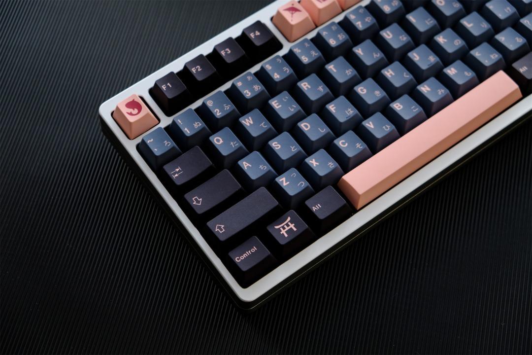 Night Sakura Keycaps | 134 Keys | Cherry Profile | PBT Dye-Sub | Royal ...