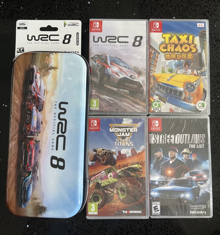 Nintendo switch games racing car bundle with casing switch lite oled ...