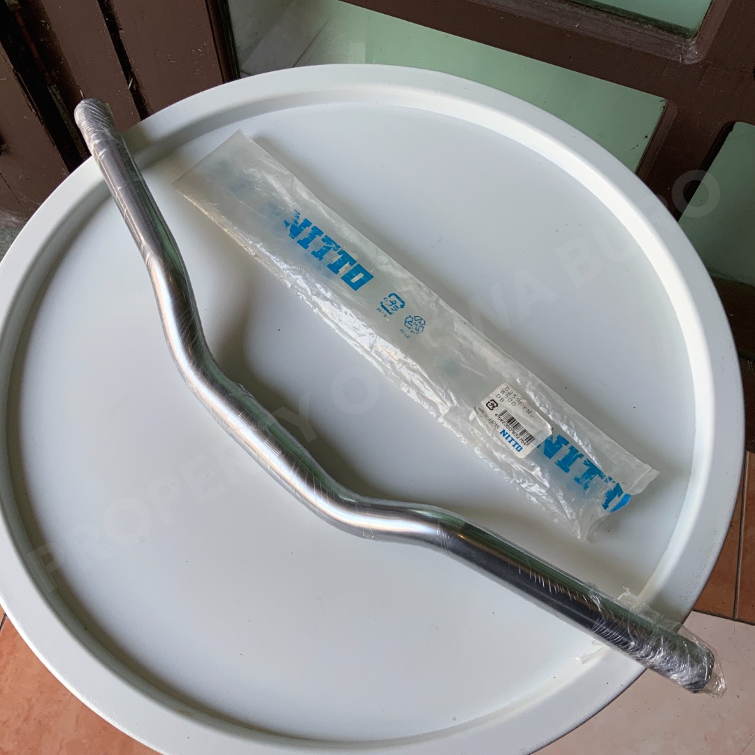 Nitto B259 Urban Riser Handlebar 25.4mm 50mm Rise 500mm Silver, Olah ...