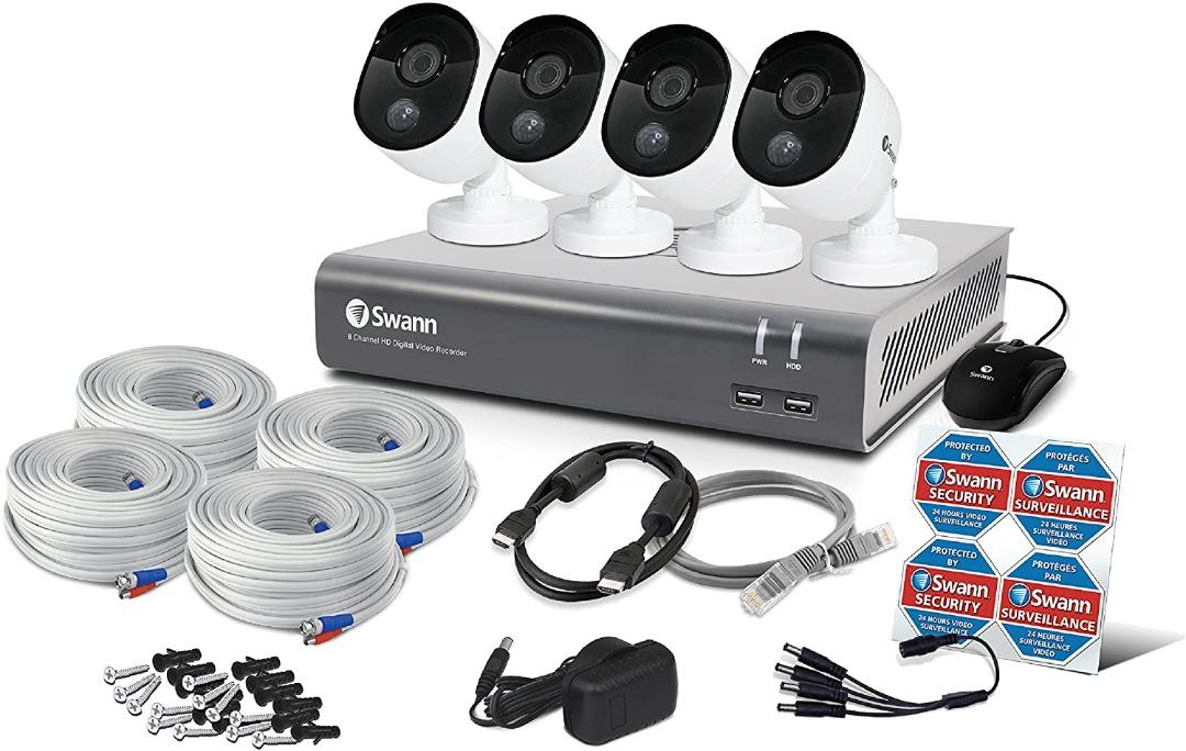 (No 4 camera, theft deterrent stickers) Swann SWDVK-845804-US FULL HD ...