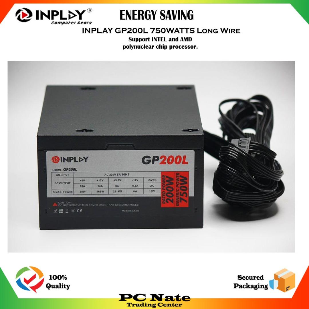 NPLAY GP200L 750WATTS Long Wire (Support INTEL and AMD polynuclear chip ...