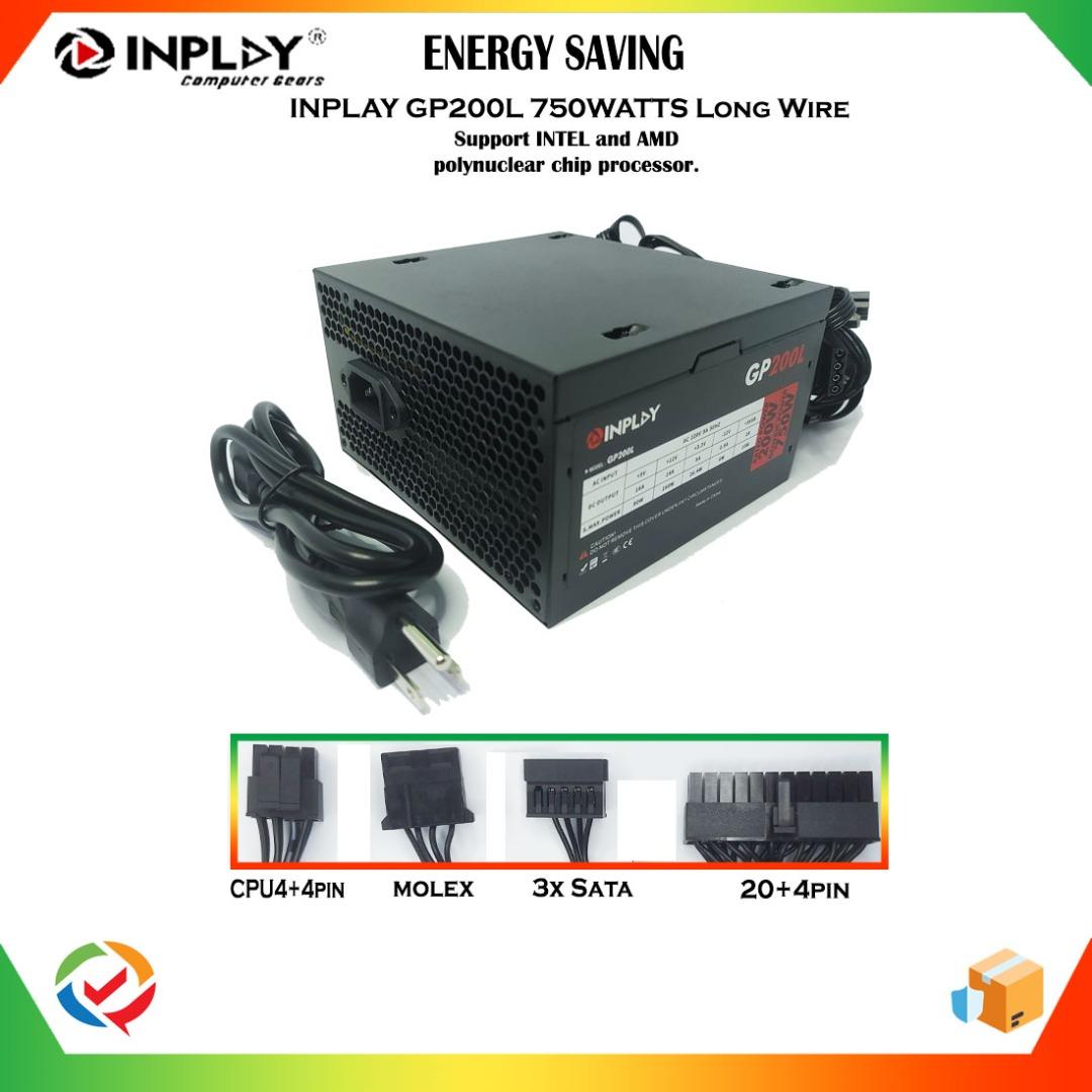 NPLAY GP200L 750WATTS Long Wire (Support INTEL and AMD polynuclear chip ...