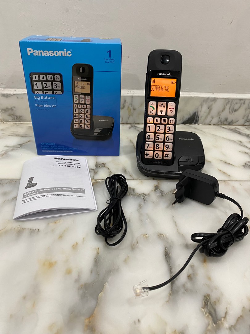 Panasonic Telephone KX-TGE110CXB, TV & Home Appliances, Other Home ...