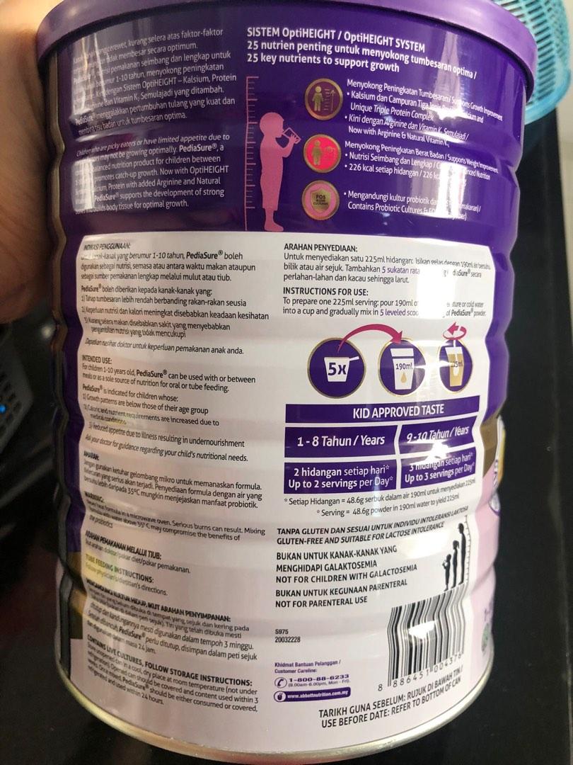 PediaSure Milk Powder 1.6kg Tin ( Not Enfagrow Step 3 & Step 4 A+ ...