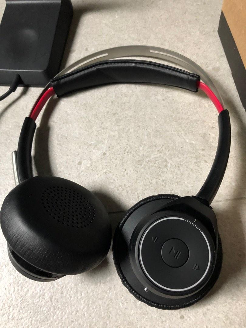 plantronics Poly B825-M Voyager Focus UC Wireless Headset,Black, Audio ...