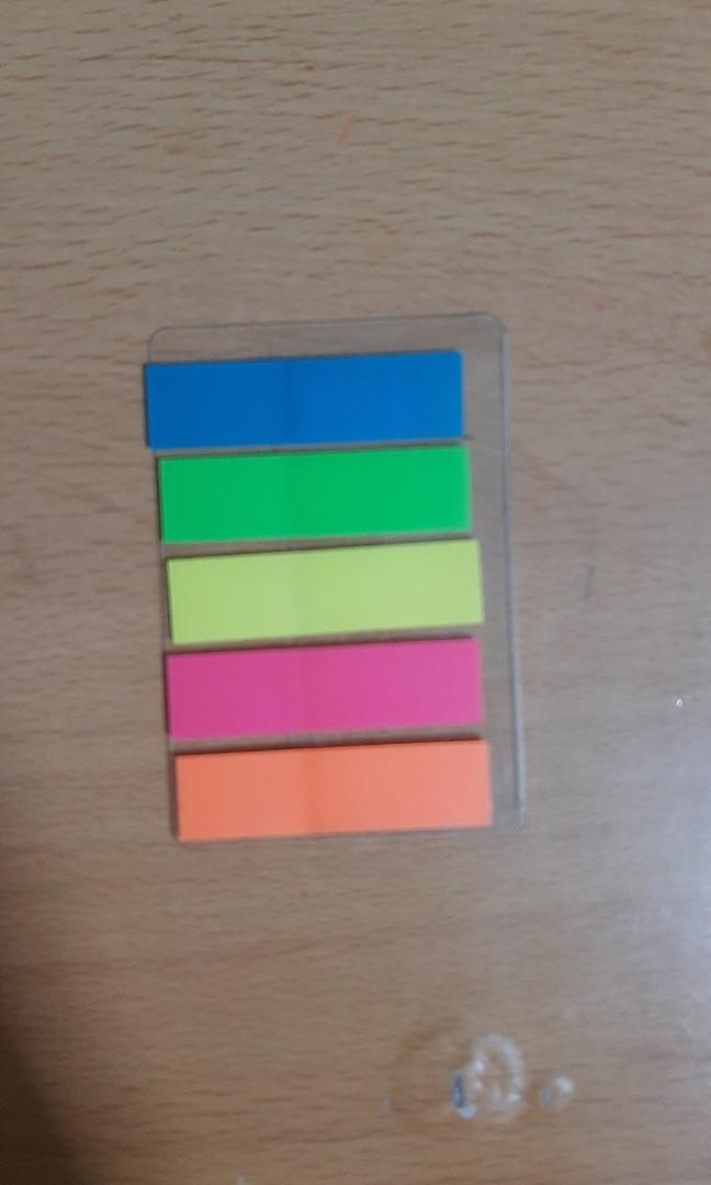 Plastic and paper post-its, Hobbies & Toys, Stationery & Craft ...
