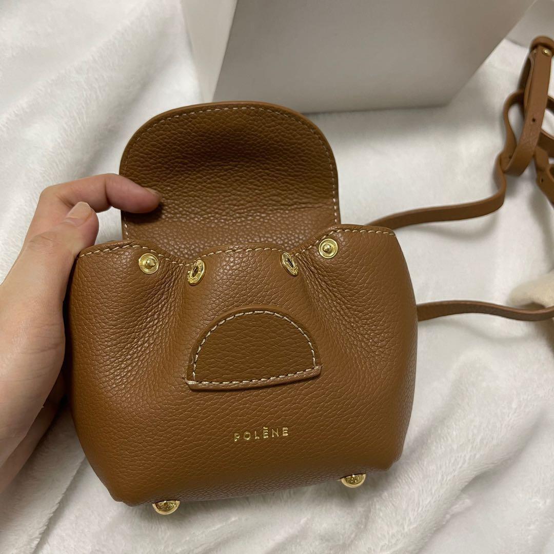 Polene Numero Uno Micro Camel Textured, Luxury, Bags & Wallets on Carousell