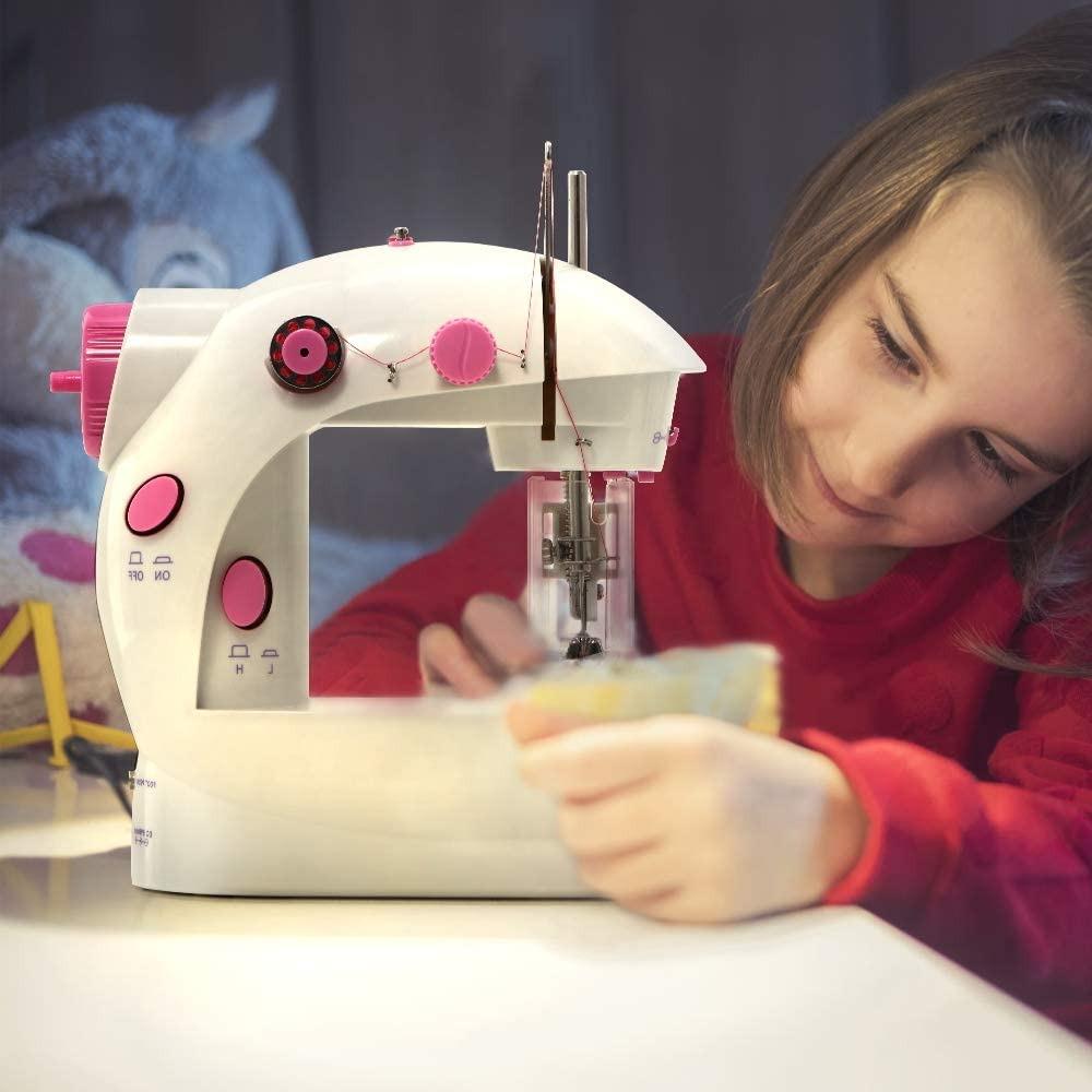 Portable Sewing Machine Mini Sewing Machines for Beginner 2-Speed ...