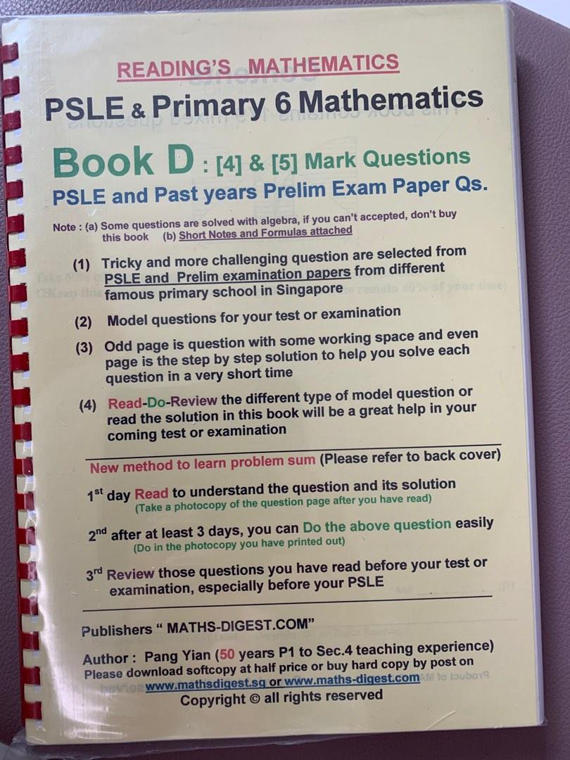 PSLE maths, Hobbies & Toys, Books & Magazines, Assessment Books on ...