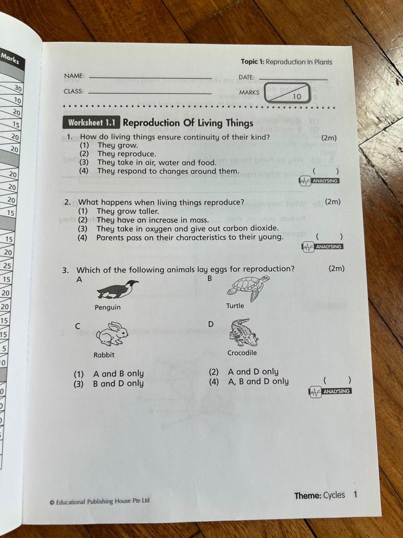 PSLE Science worksheets by Janet Sim, Hobbies & Toys, Books & Magazines ...