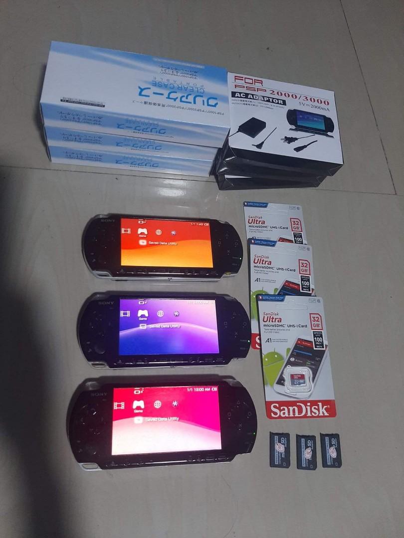PSP 1000 PSP 2000 PSP 3000 32GB COMPLETE PACKAGE FOR SALE, Video Gaming ...