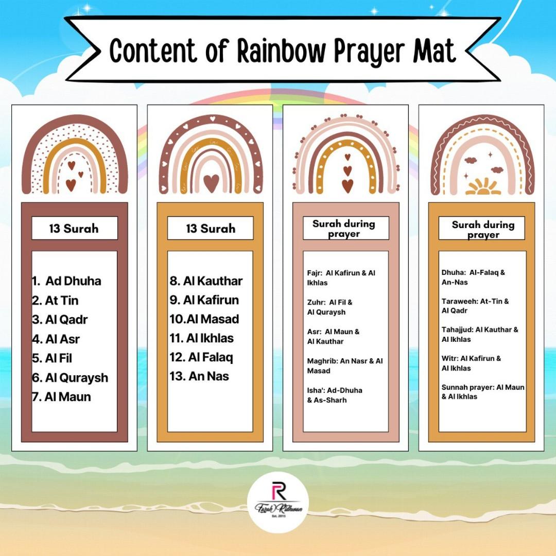 Rainbow Prayer Mat, Hobbies & Toys, Memorabilia & Collectibles ...