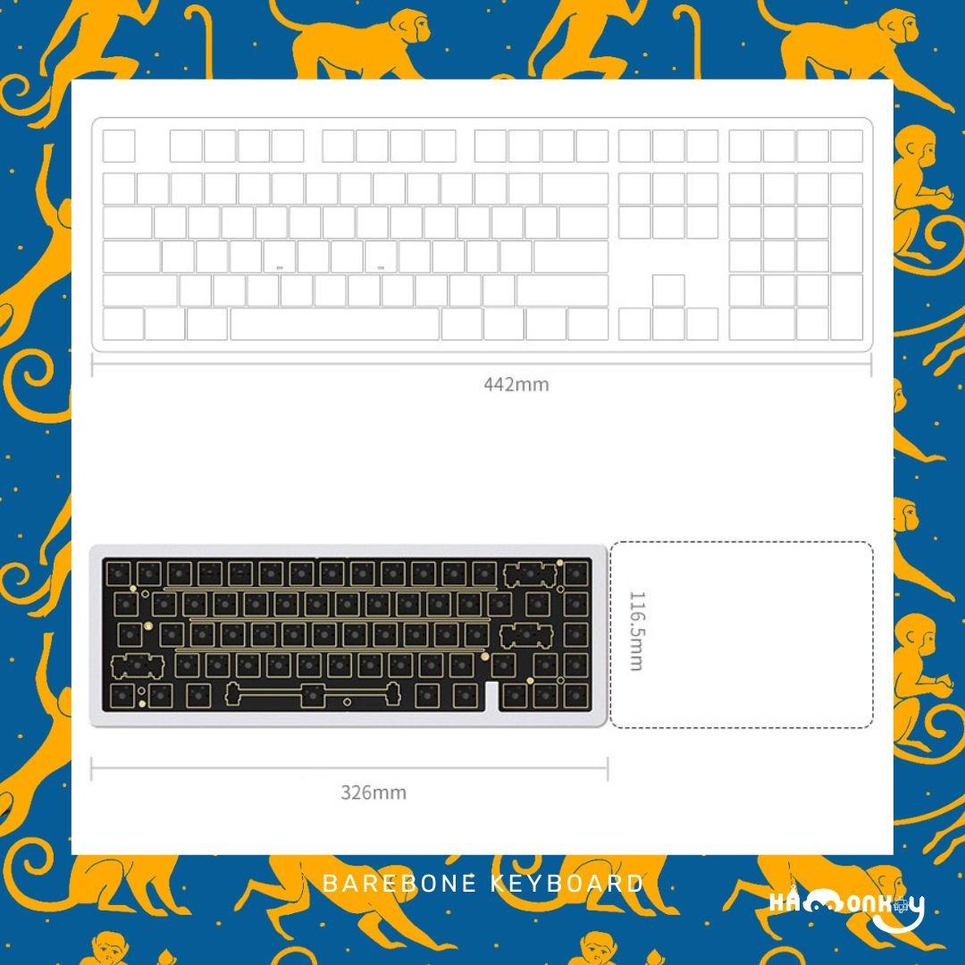 READY STOCK AKKO SPR67 (BARE BONE WITH BACK ALU WEIGHT) Keyboard Spring ...