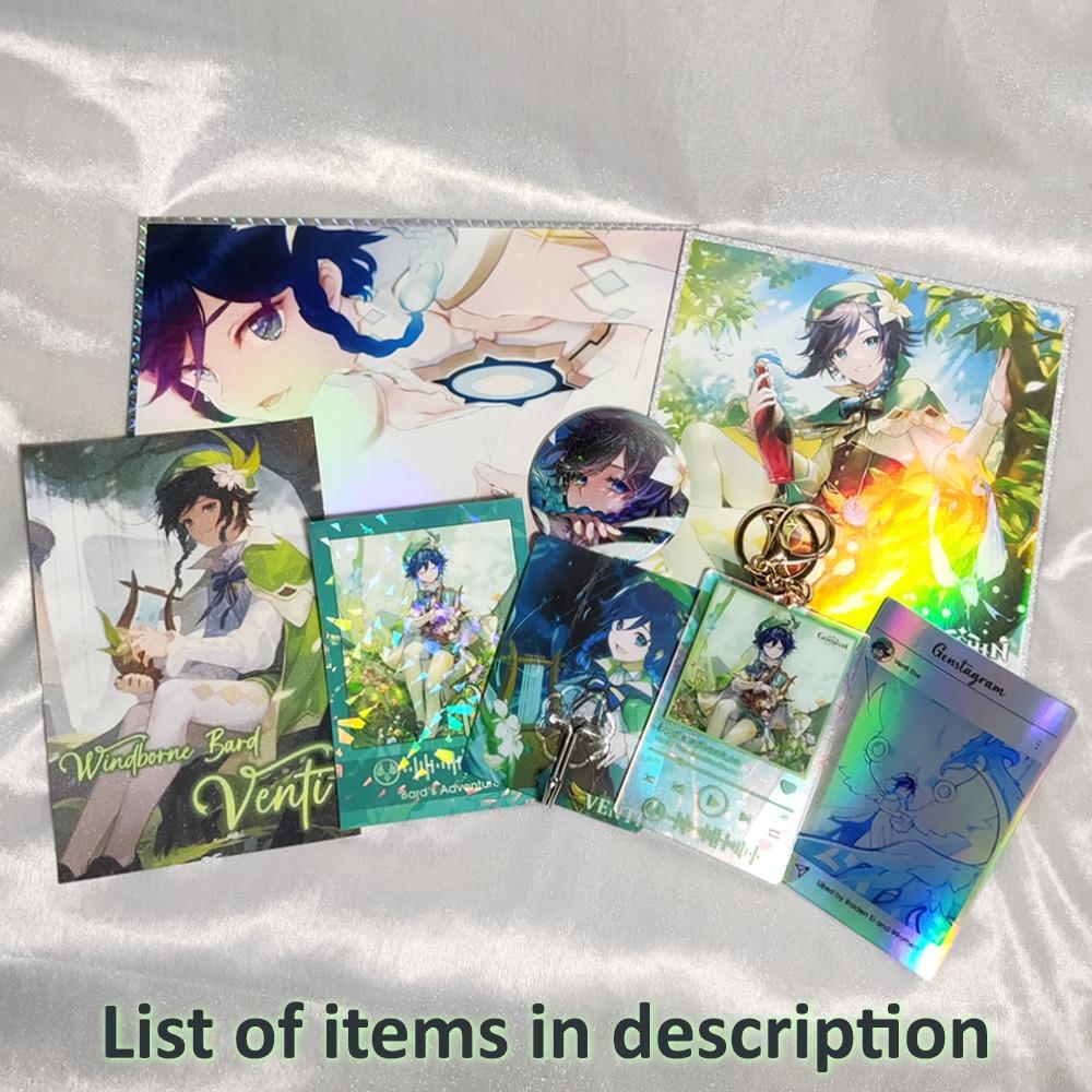 [READYSTOCKS] Genshin Impact Venti Merch Set Genshin Venti Gift Set Venti Art Print Venti ...