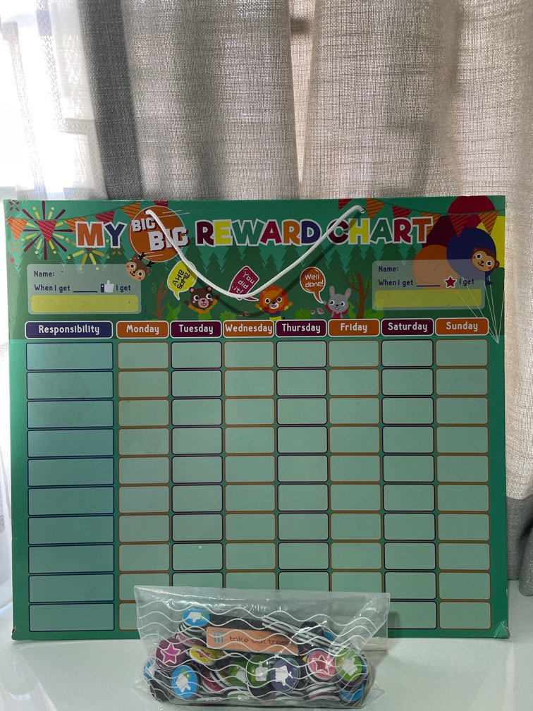 Reward Chart, Hobbies & Toys, Toys & Games on Carousell