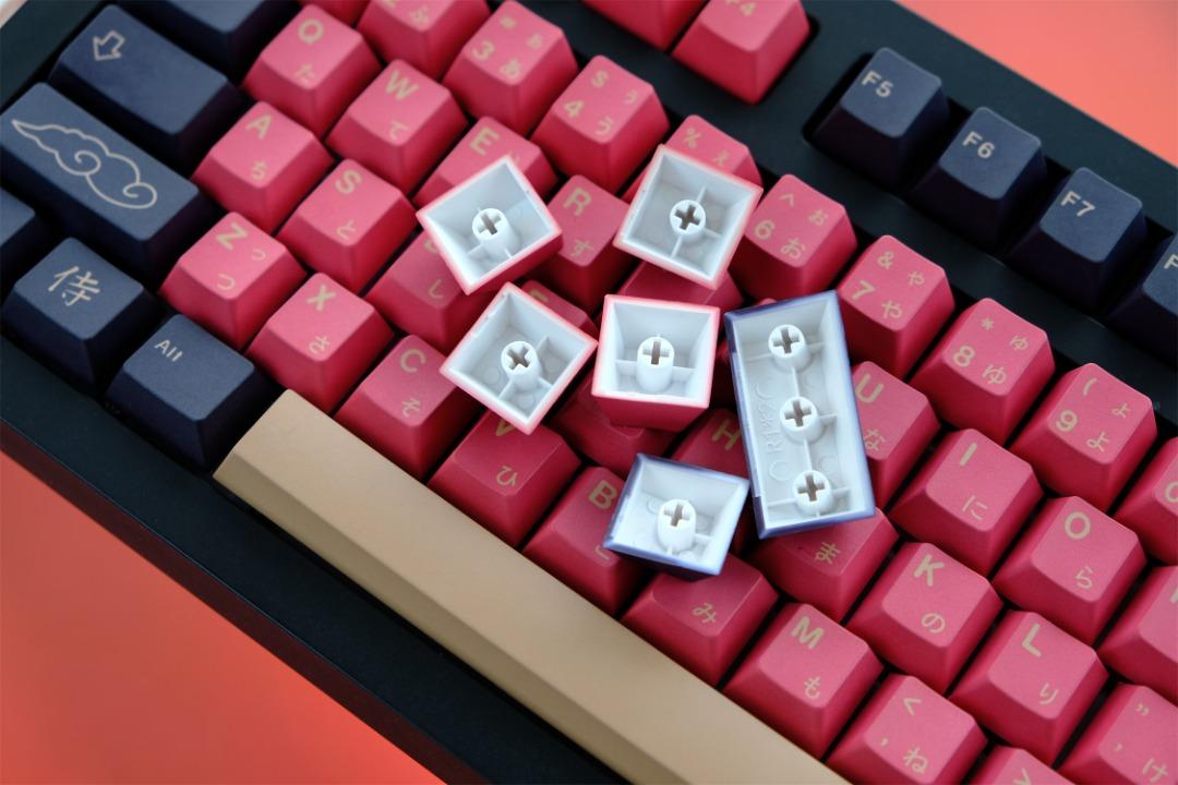 [SG Local Stock] Red Samurai Keycaps | 134 Keys | Cherry Profile | PBT ...