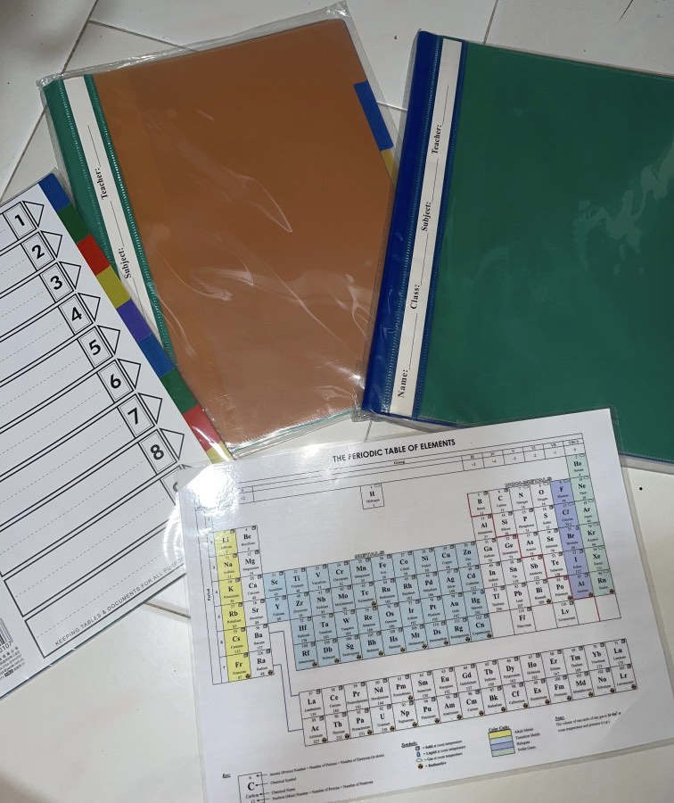 School Files Set, Hobbies & Toys, Stationery & Craft, Stationery ...