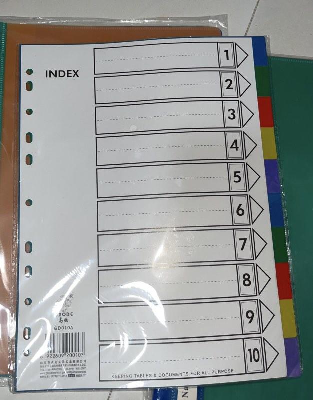 School Files Set, Hobbies & Toys, Stationery & Craft, Stationery ...