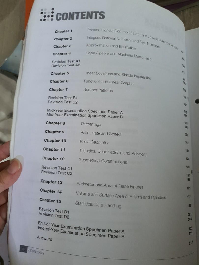 Shinglee Sec 1 Math workbook and textbook 7 edition, Hobbies & Toys ...