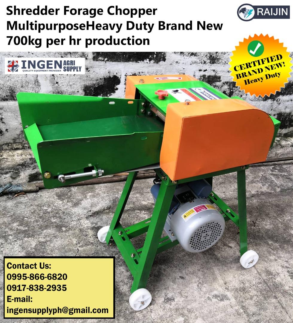 shredder forage chopper silage cutter heavy duty industrial type ...